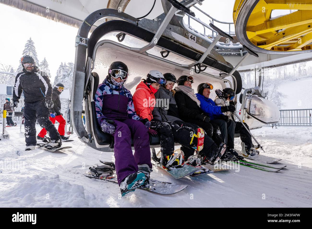 République tchèque, 15 décembre 2022. La saison de ski a commencé dans ...