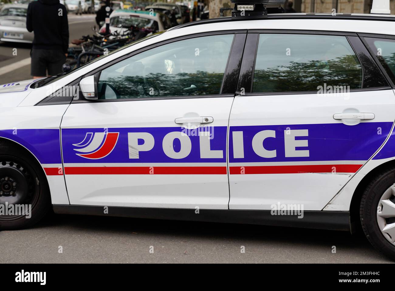 Bordeaux , Aquitaine France - 08 20 2022 : voiture de police avec ...