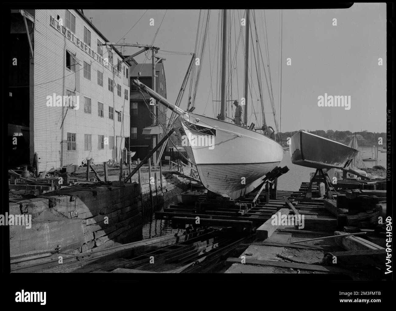 Marblehead, chantier naval , Bateaux, quais et quais, ports, Industrie ...