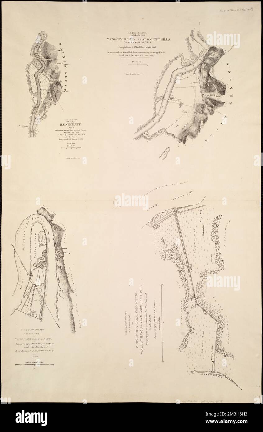 [Mississippi River Near Vicksburg and Neighter] , Yazoo River Miss ...