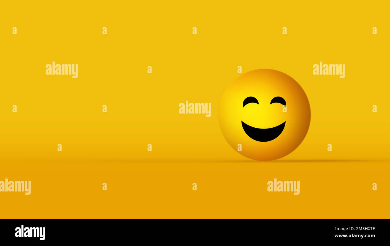 Smiley emoticon facial expression joy Banque de photographies et d ...