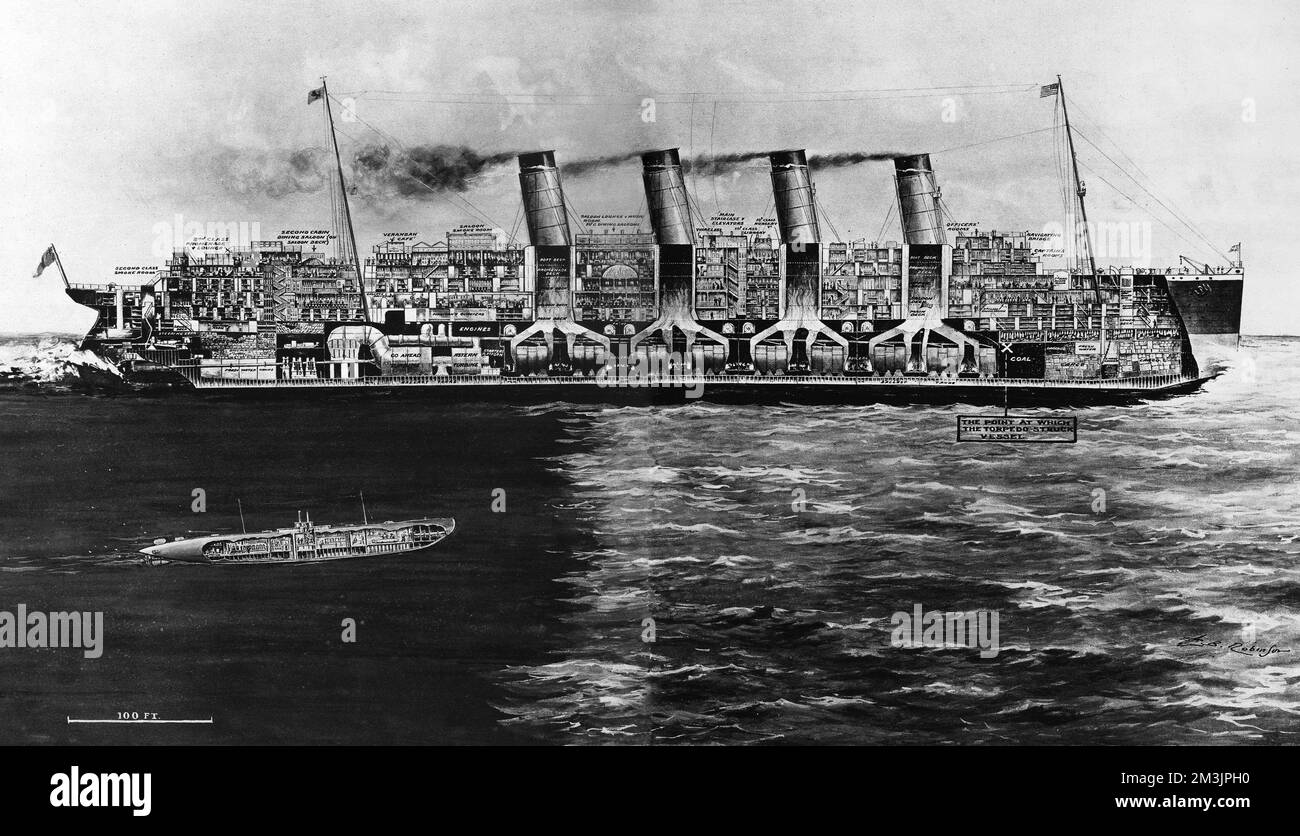 Lusitania montrant Banque de photographies et d’images à haute ...
