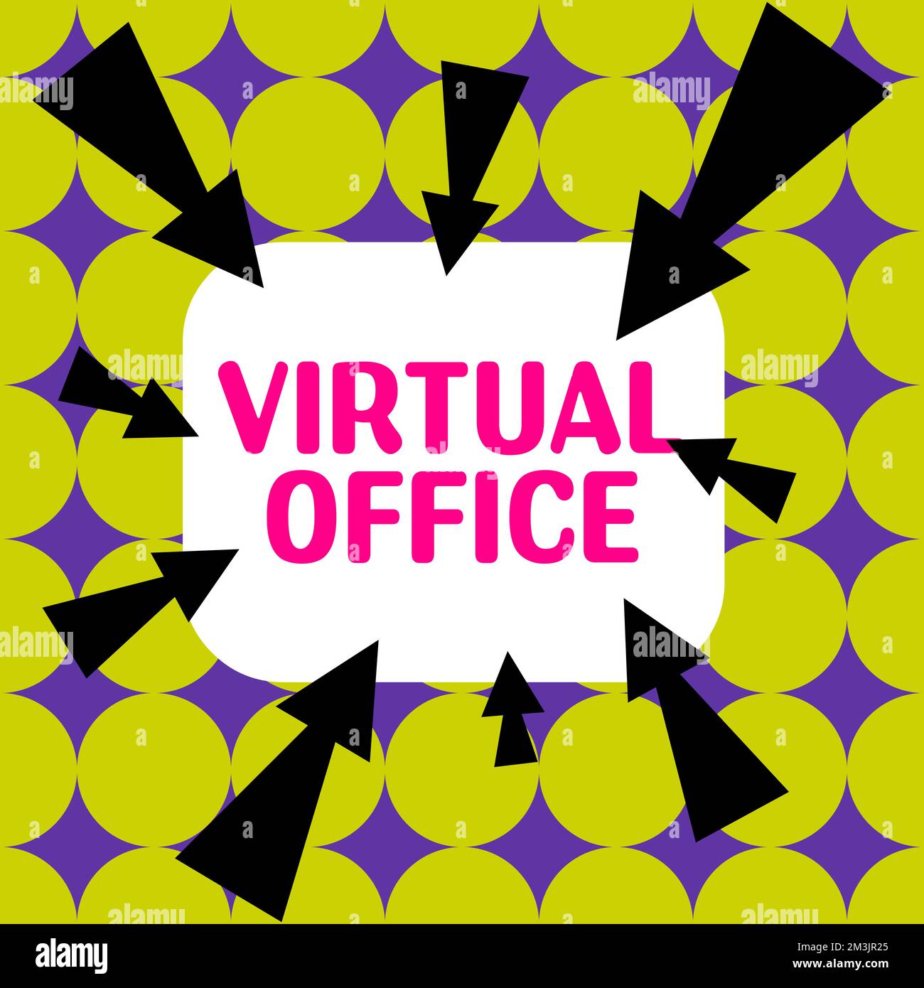 Légende de texte présentant Virtual Office. Approche commerciale ...