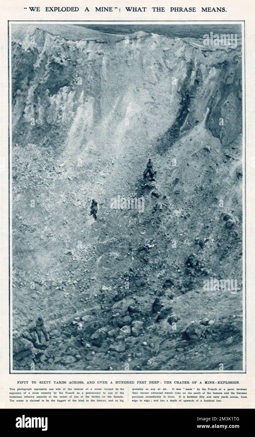 Une mine de guerre a explosé Banque de photographies et d’images à ...