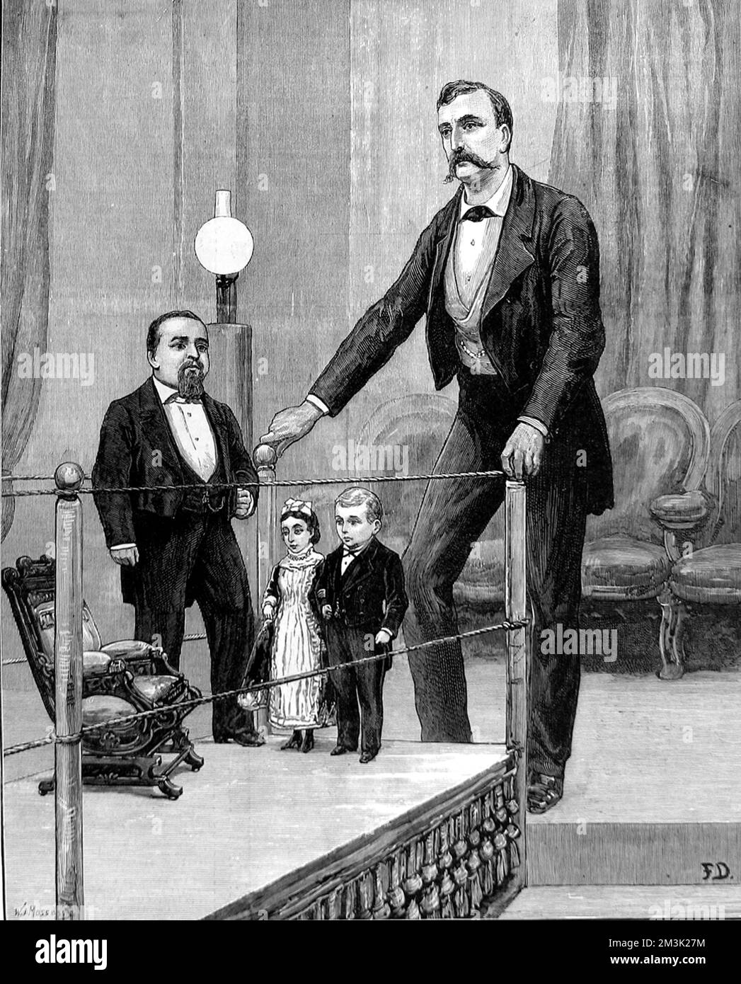 Le général Tom Thumb, nom réel Charles Sherwood Stratton (1838 - 1883 ...