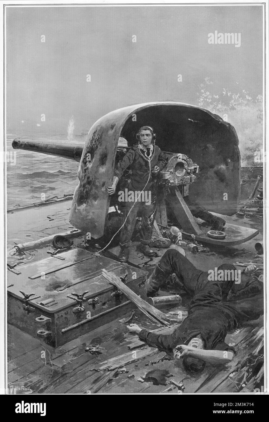 John travers Cornwell, Boy Seaman First Class sur H.M.S Chester. H.M.S ...