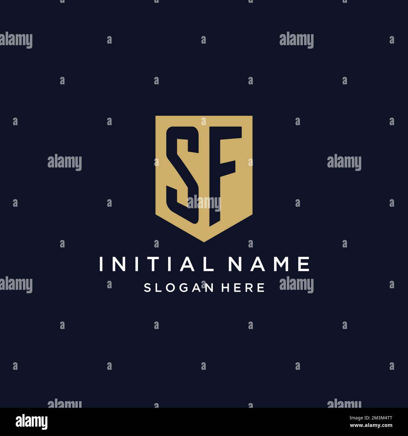 Logo des initiales sf Banque de photographies et d’images à haute ...
