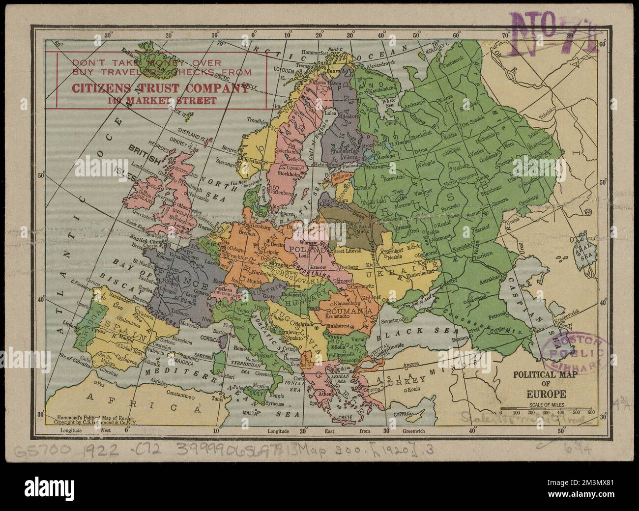 Political map of europe Banque de photographies et d’images à haute ...