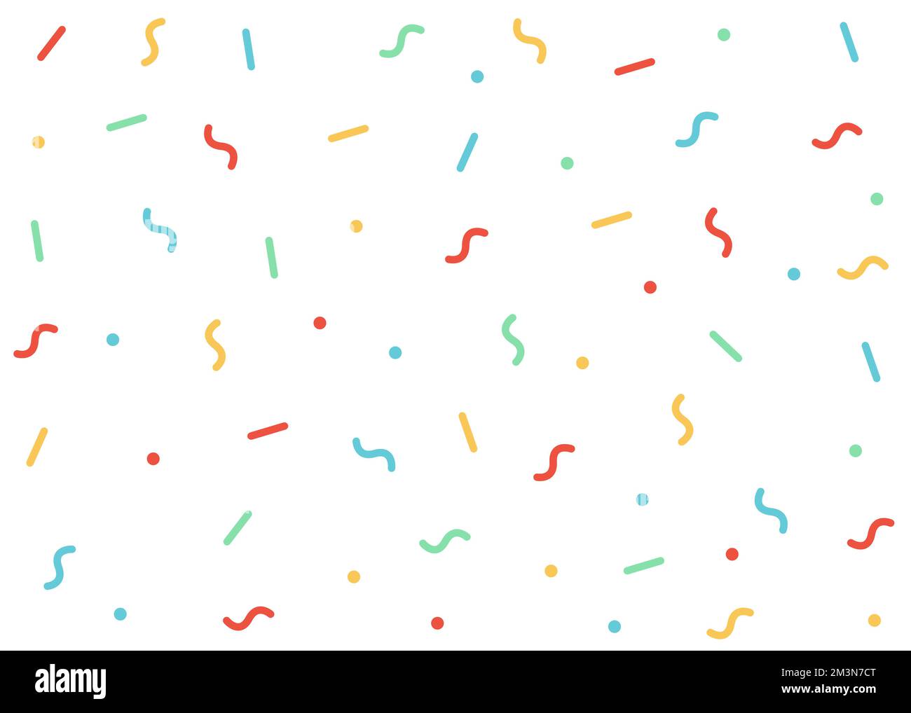 Motif sans couture vectoriel confetti. Fête de fête ou de carnaval dans ...