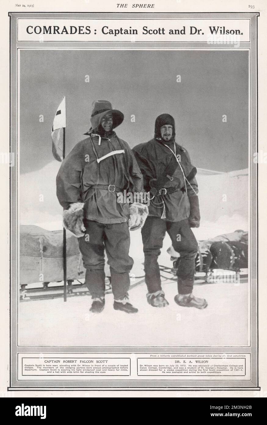 Capitaine Scott et Dr Wilson Photo Stock - Alamy