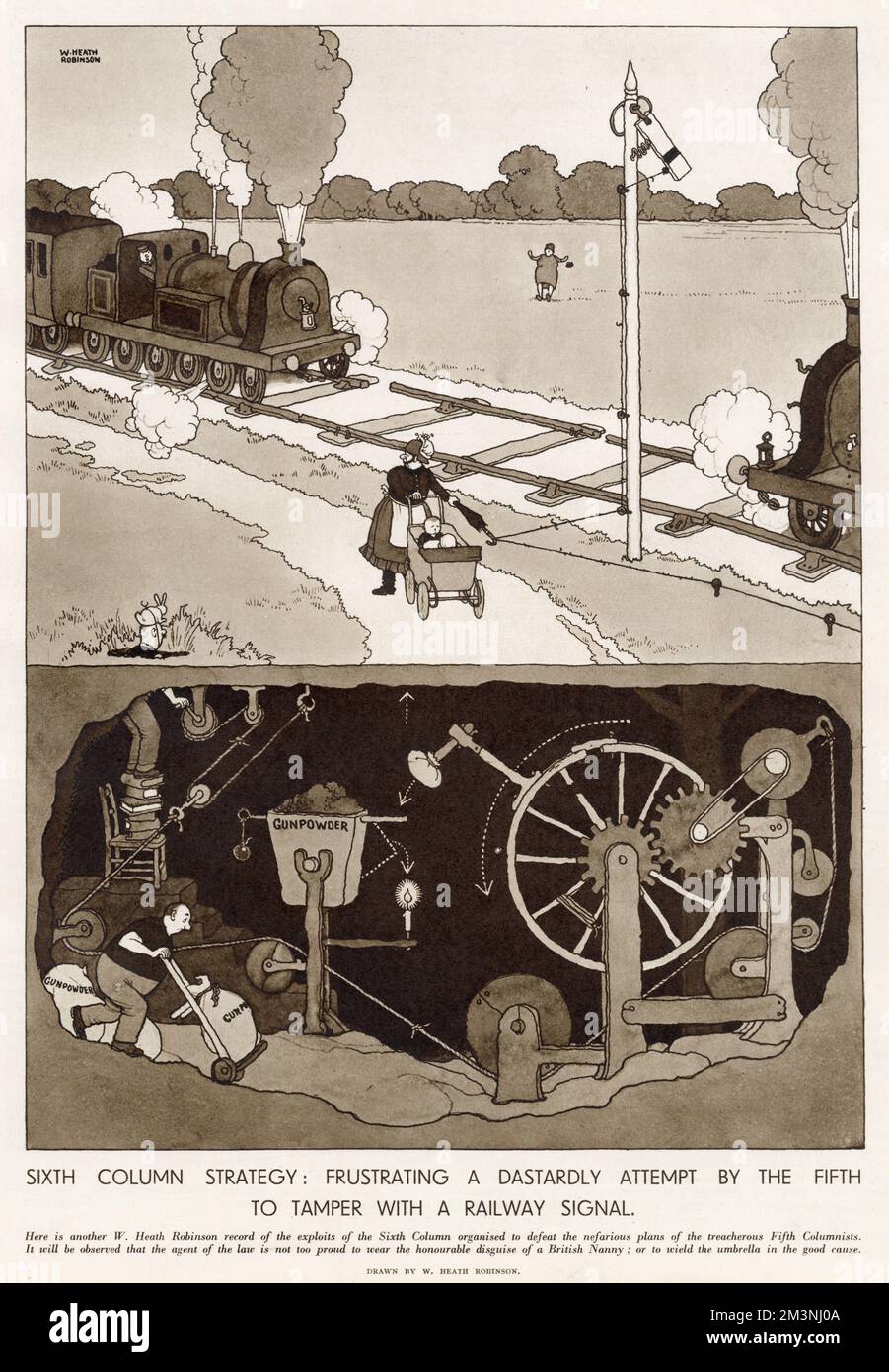 Stratégie de la sixième colonne, frustrant une tentative dastardly par ...