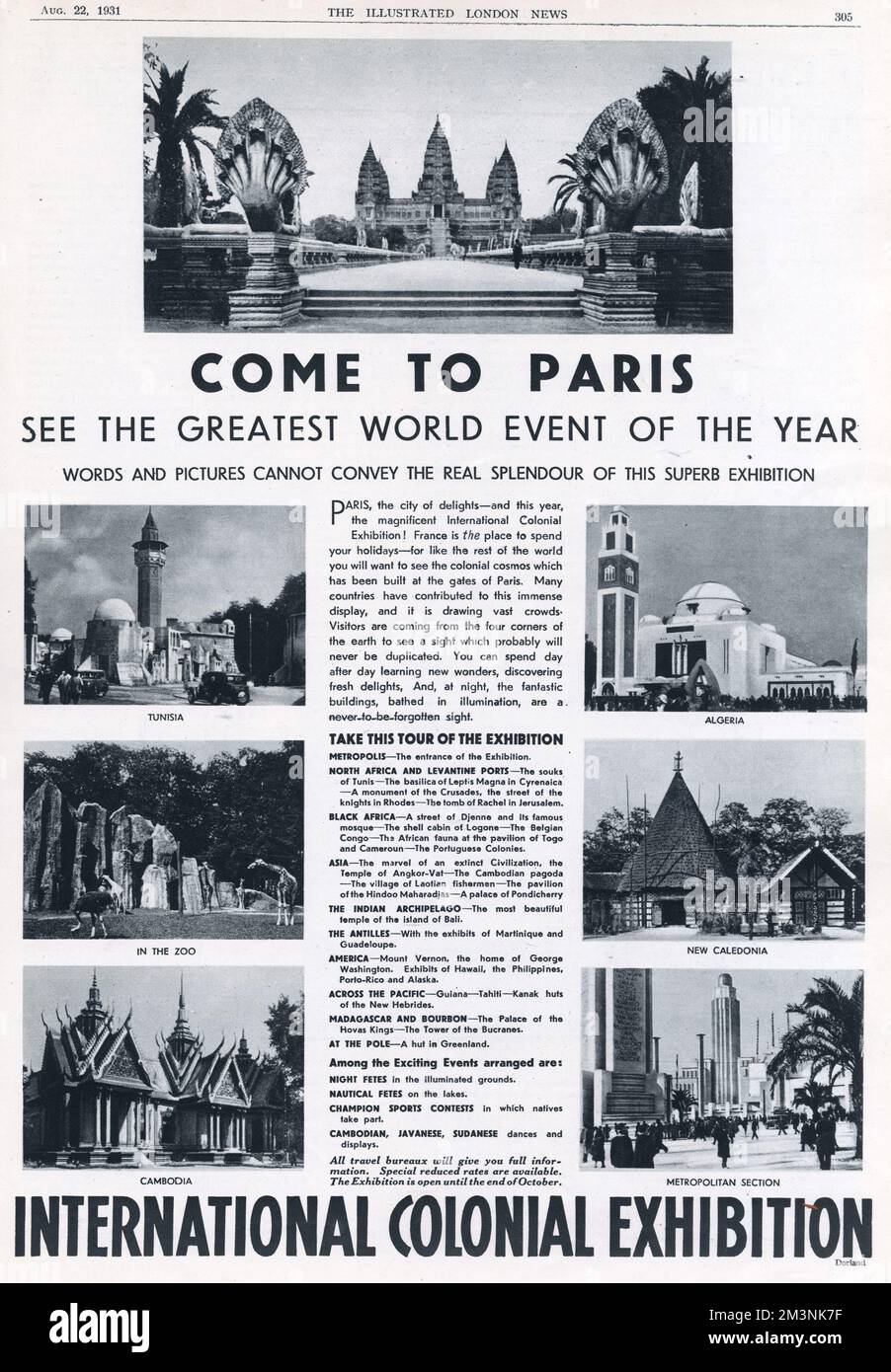Exposition coloniale internationale paris 1931 Banque de photographies ...