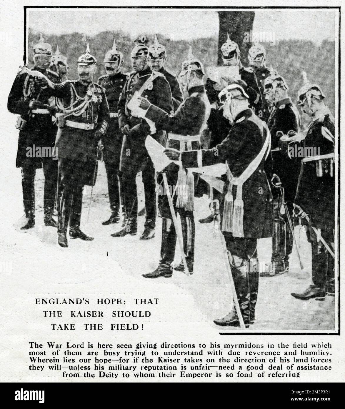 Kaiser Wilhelm avec ses généraux, WW1 Photo Stock - Alamy