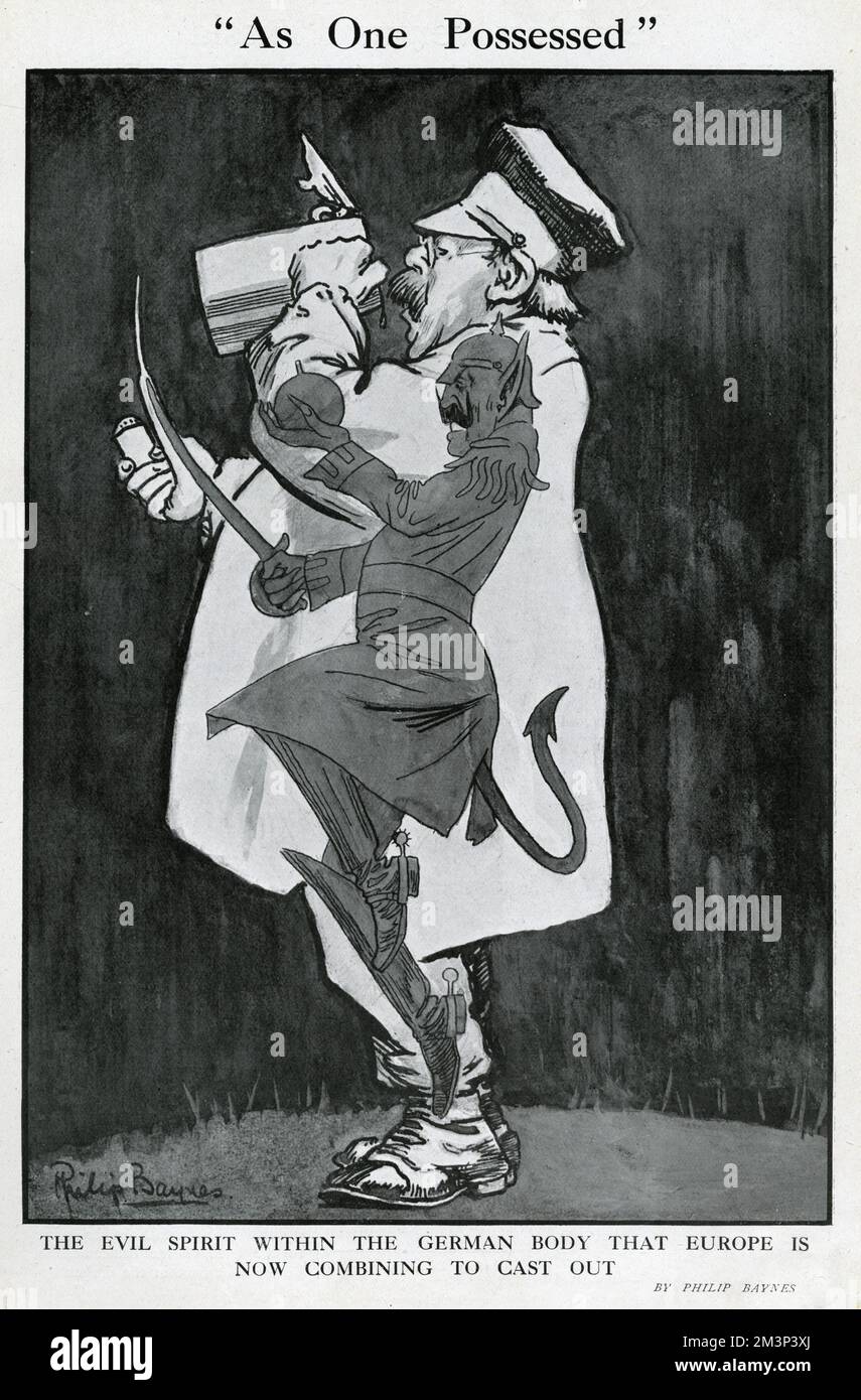 First world war wwi germany cartoon Banque de photographies et d’images à haute résolution - Alamy