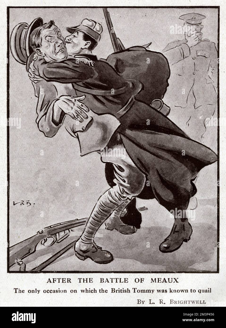 Cartoon, après la bataille de Meaux, première Guerre mondiale Photo ...