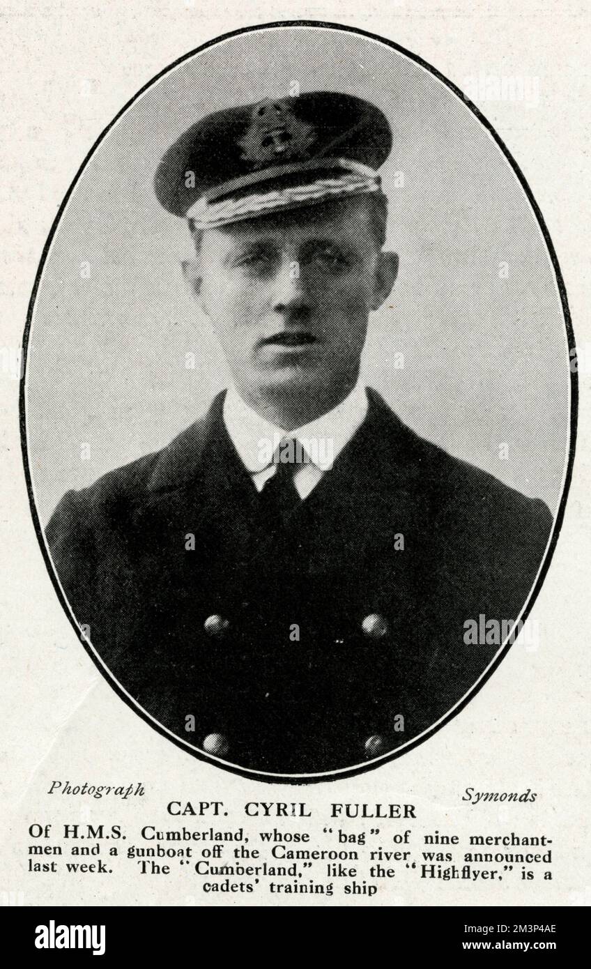 Capitaine C T M Fuller, HMS Cumberland, WW1 Photo Stock - Alamy
