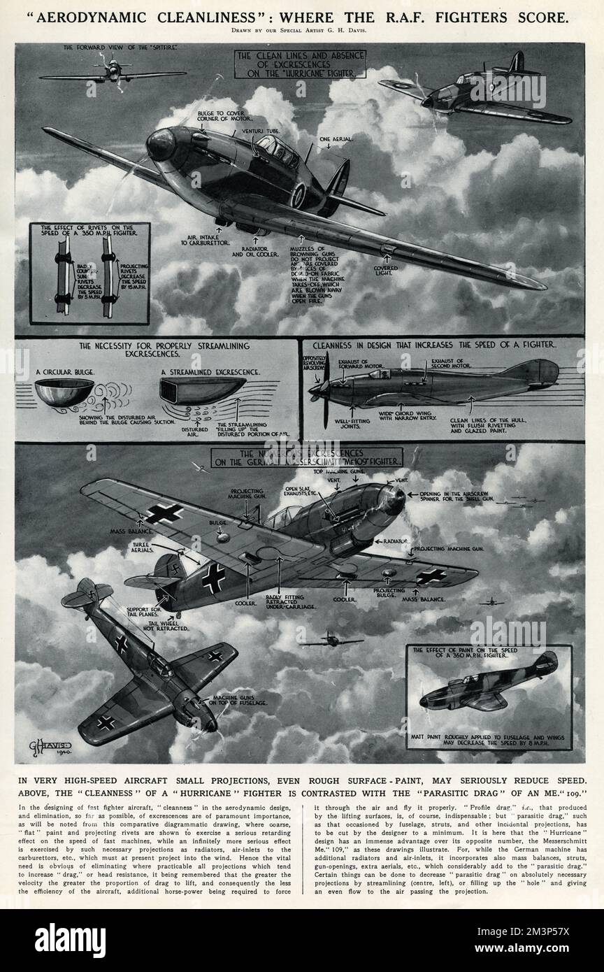 Où les combattants de la RAF marquent par G. H. Davis Photo Stock - Alamy
