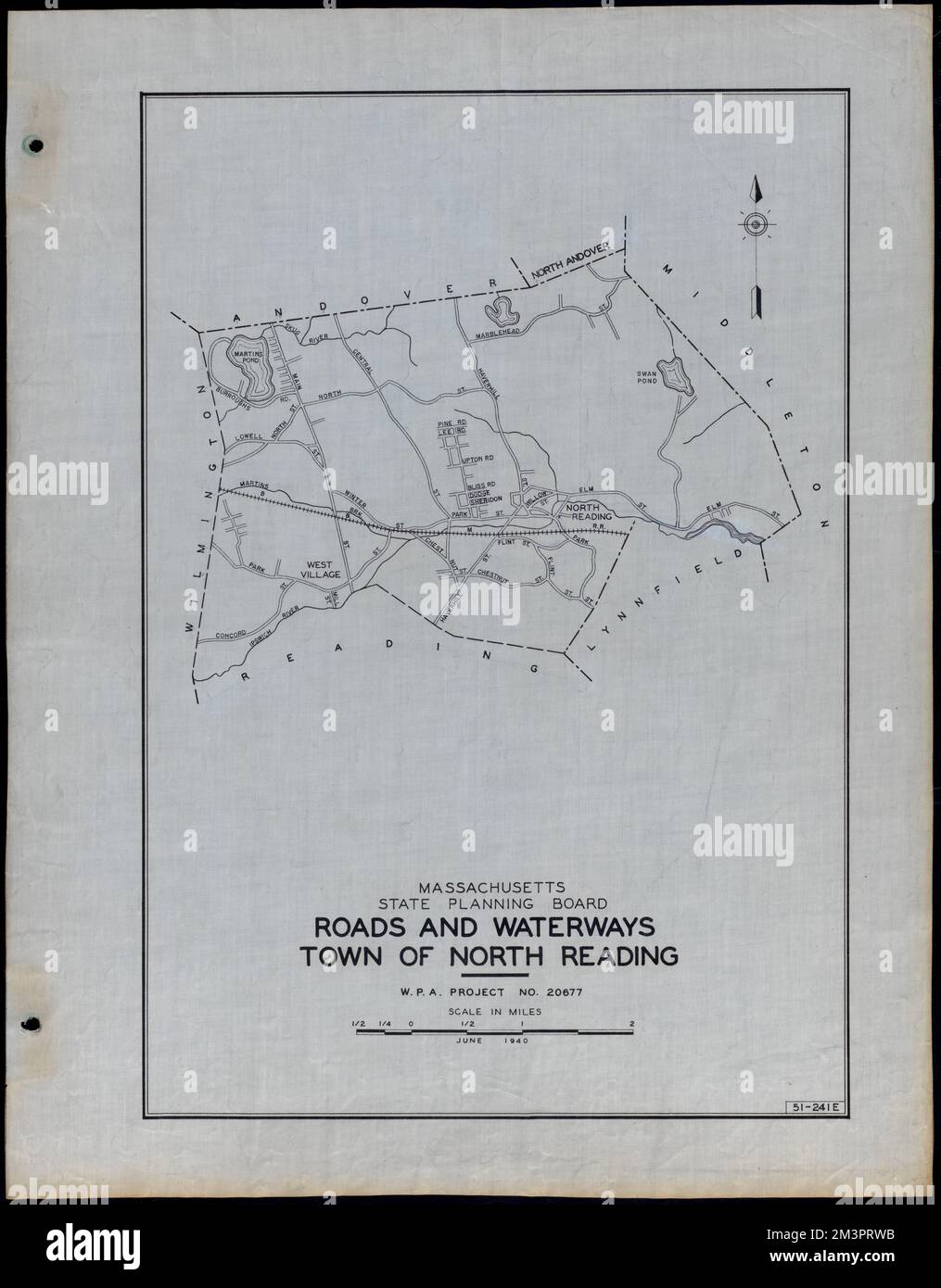 Routes et voies navigables ville de North Reading , routes, villes et ...