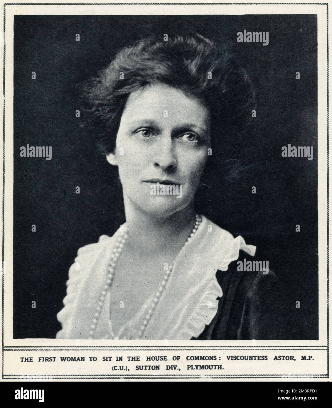 Nancy Astor, Viscountesse Astor (1879 - 1964 ans), première femme ...