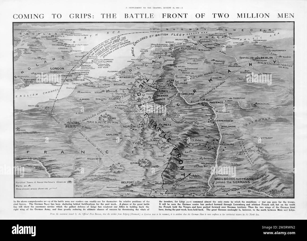 Plan de ligne de front 1914 Banque de photographies et d’images à haute ...
