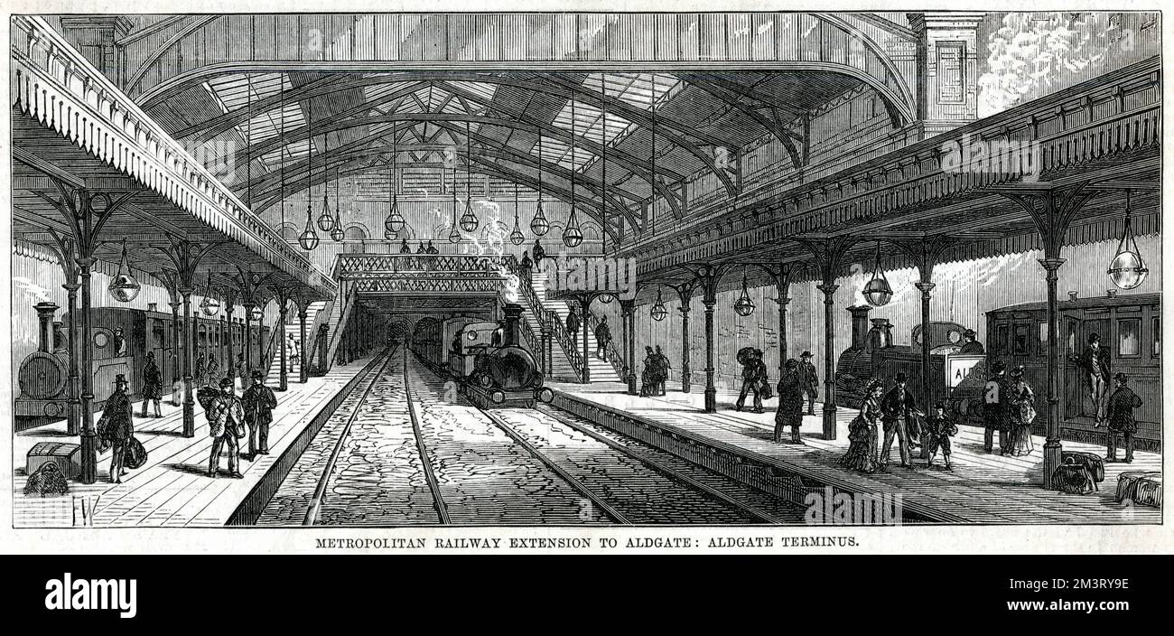 Les voies ferrées des années 1870 Banque de photographies et d’images à ...