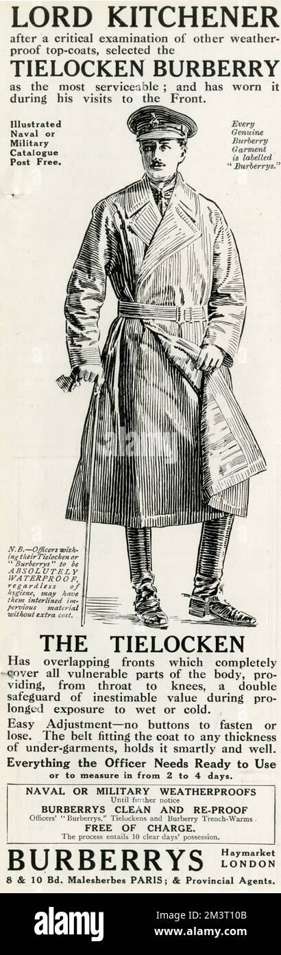 Ww1 trench coat burberry Banque de photographies et d’images à haute ...