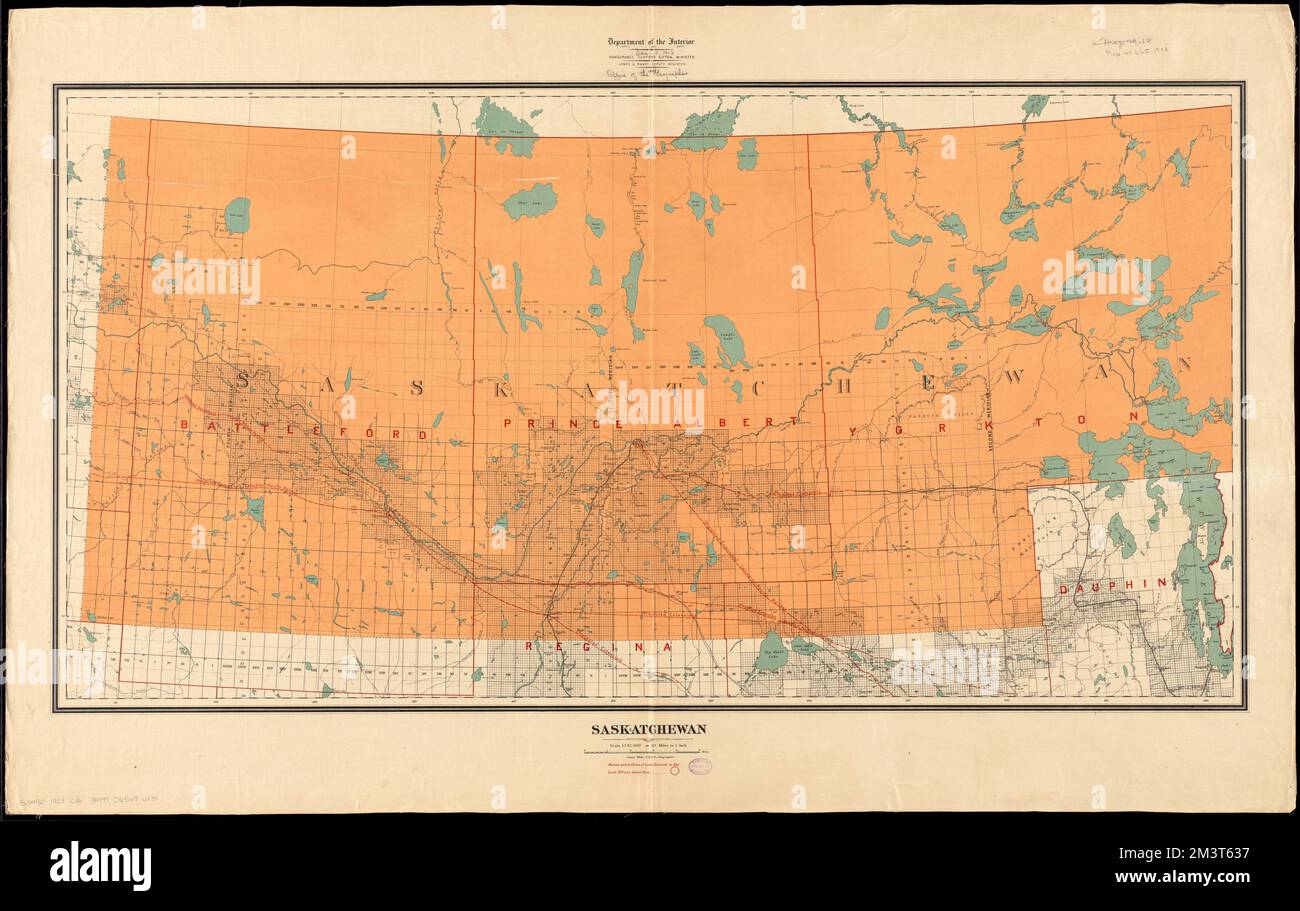 Political map of saskatchewan Banque de photographies et d’images à ...