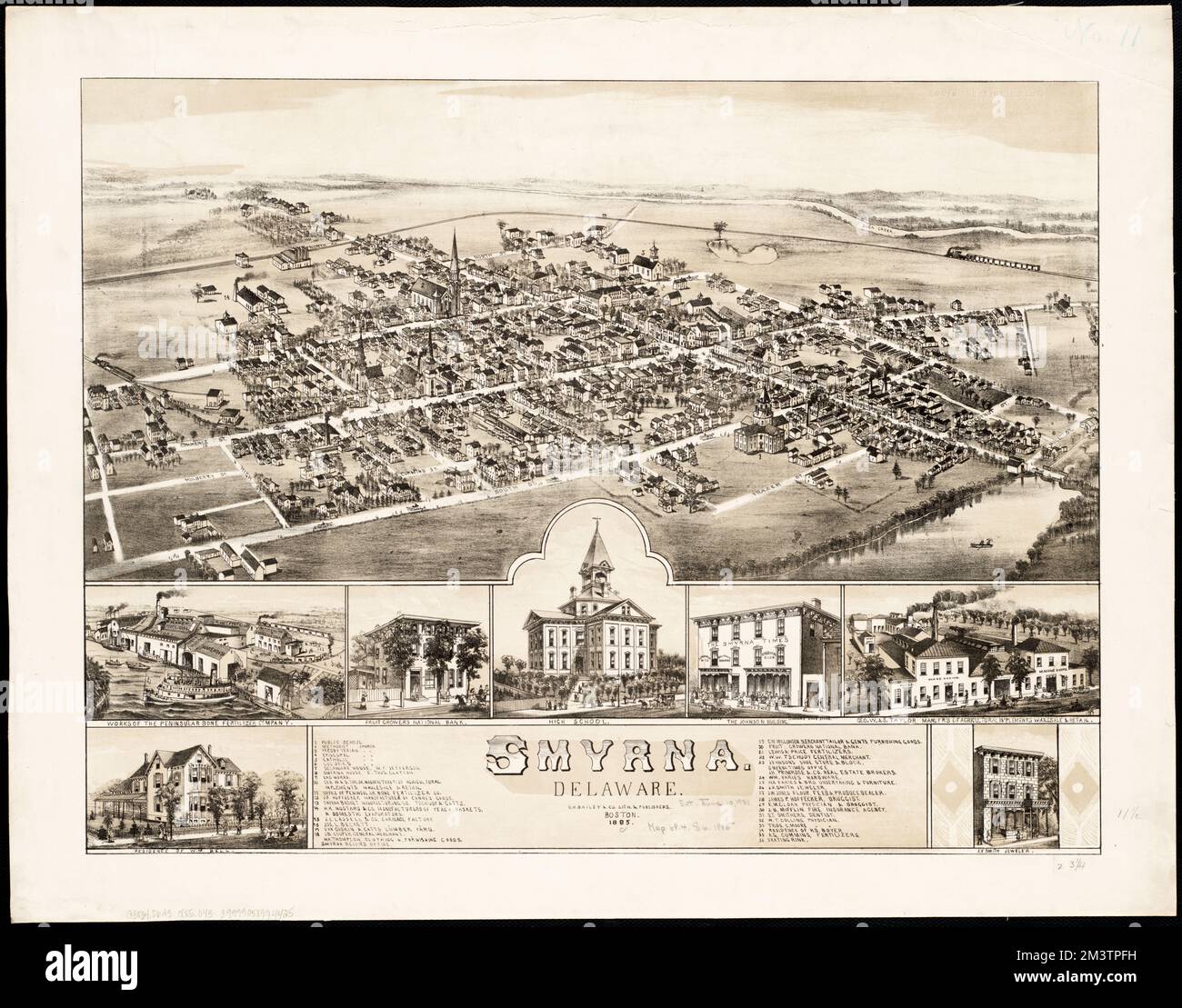 Smyrna map Banque de photographies et d’images à haute résolution - Alamy
