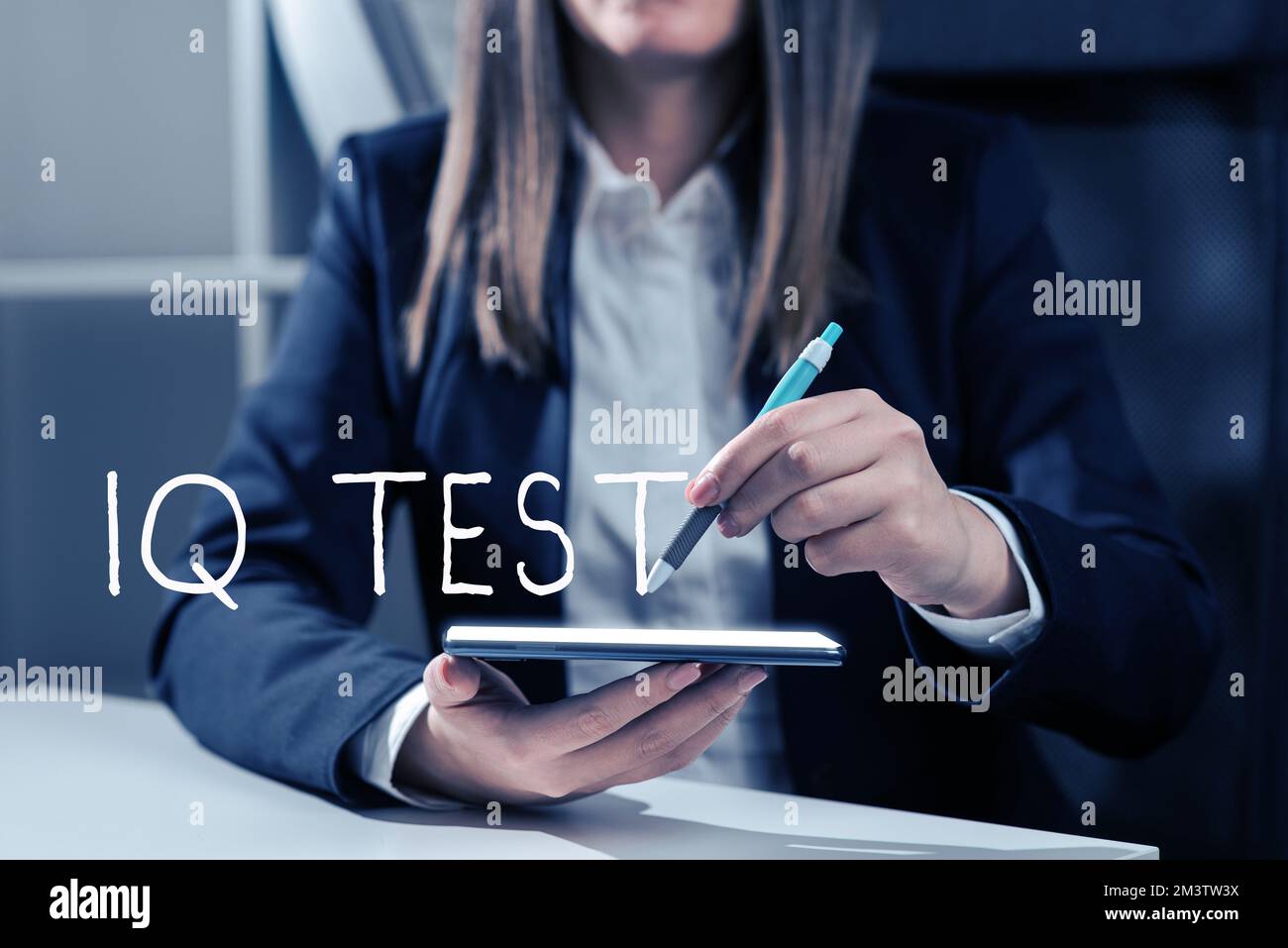 Inspiration montrant le test de QI de Sign. Concept signification ...