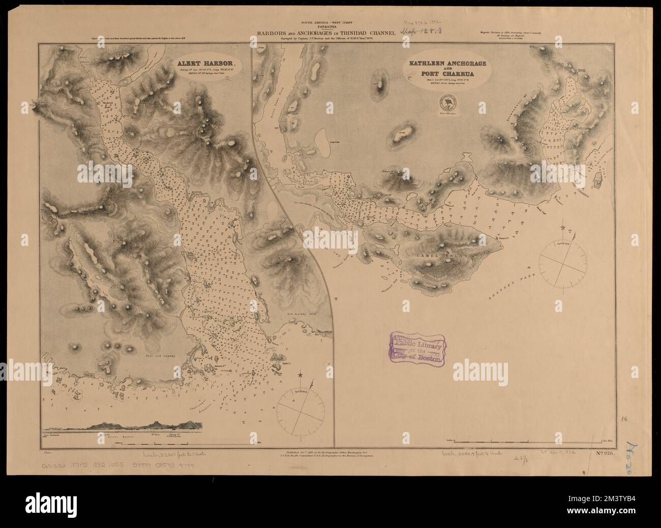 Amérique du Sud--côte ouest, Patagonie, ports et mouillage dans le ...