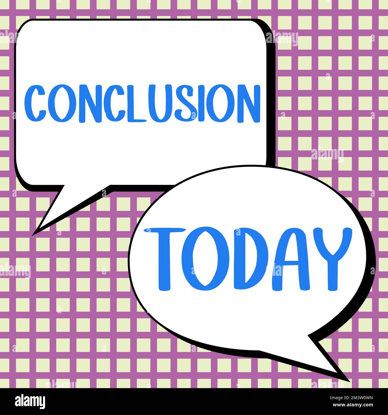 Conclusion de la légende conceptuelle. Mot écrit sur l'analyse des ...