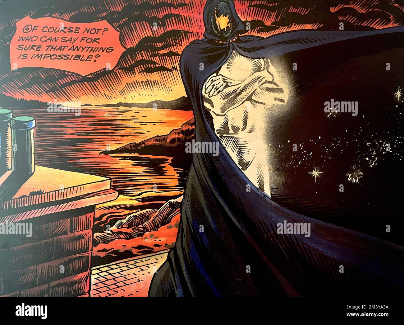 Le personnage Captain Newfoundland est vu dans une photographie d'un ...