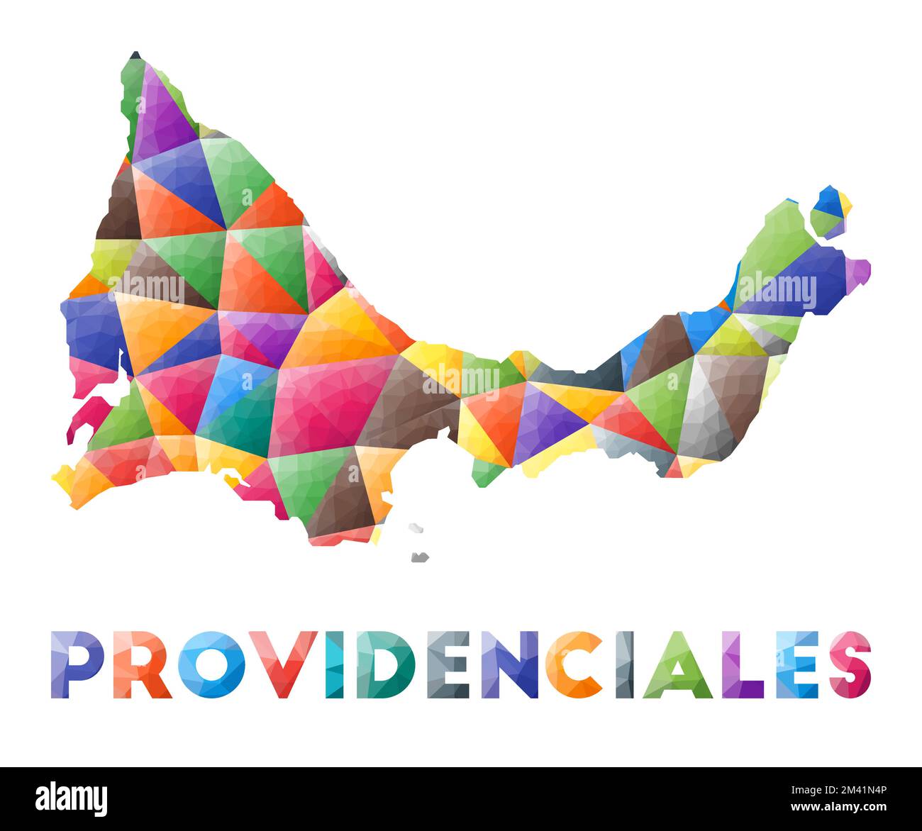 Providenciales island map Banque de photographies et d’images à haute ...