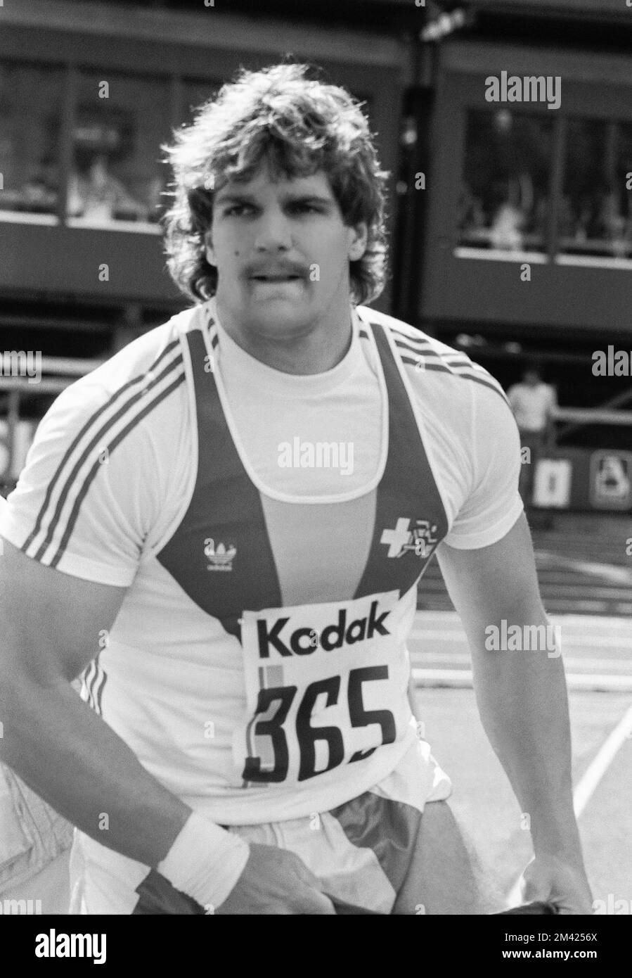 Chez swiss athletics Banque d'images noir et blanc - Alamy