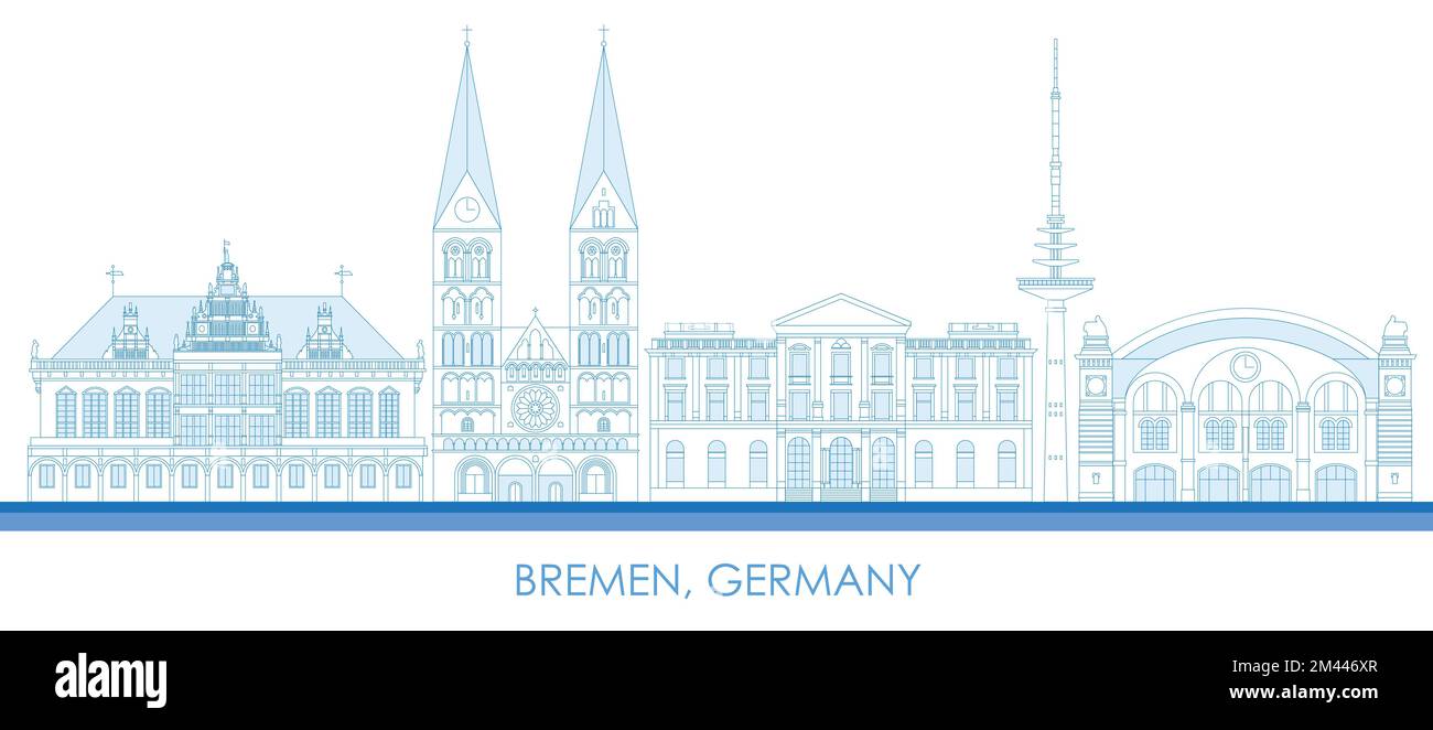 Bremen town hall at market square Banque d'images vectorielles - Alamy