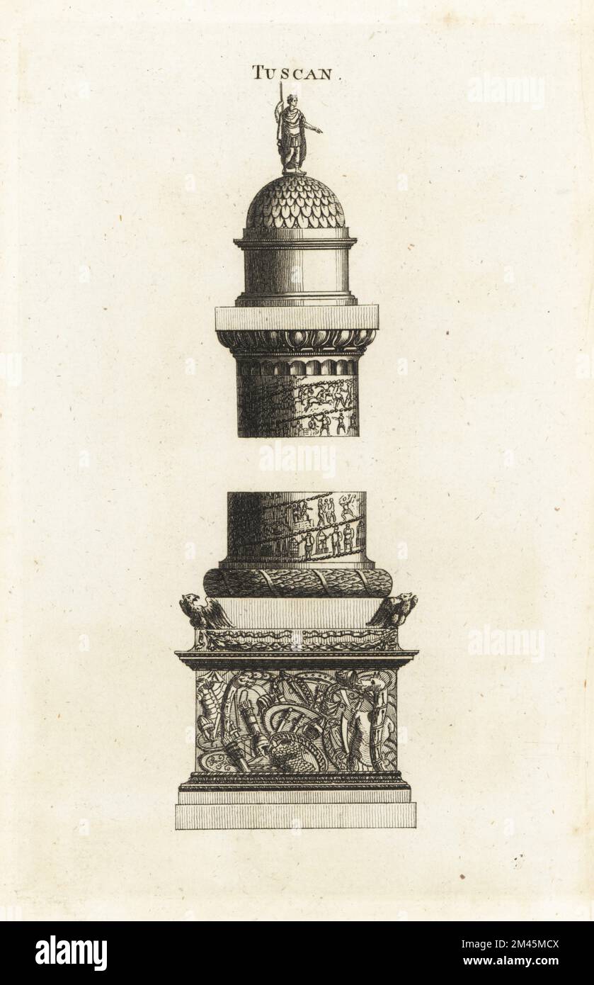 Exemple de la commande toscane de la colonne de Trajan, Rome, 113 AD ...