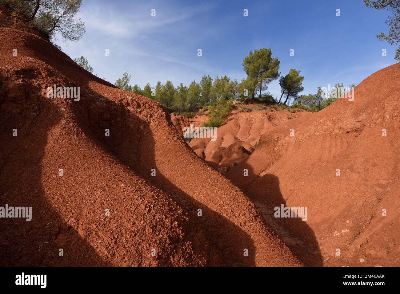 Canyon de la Terre Rouge ou Canyon des terres rouges, Orange ou Ocher ...