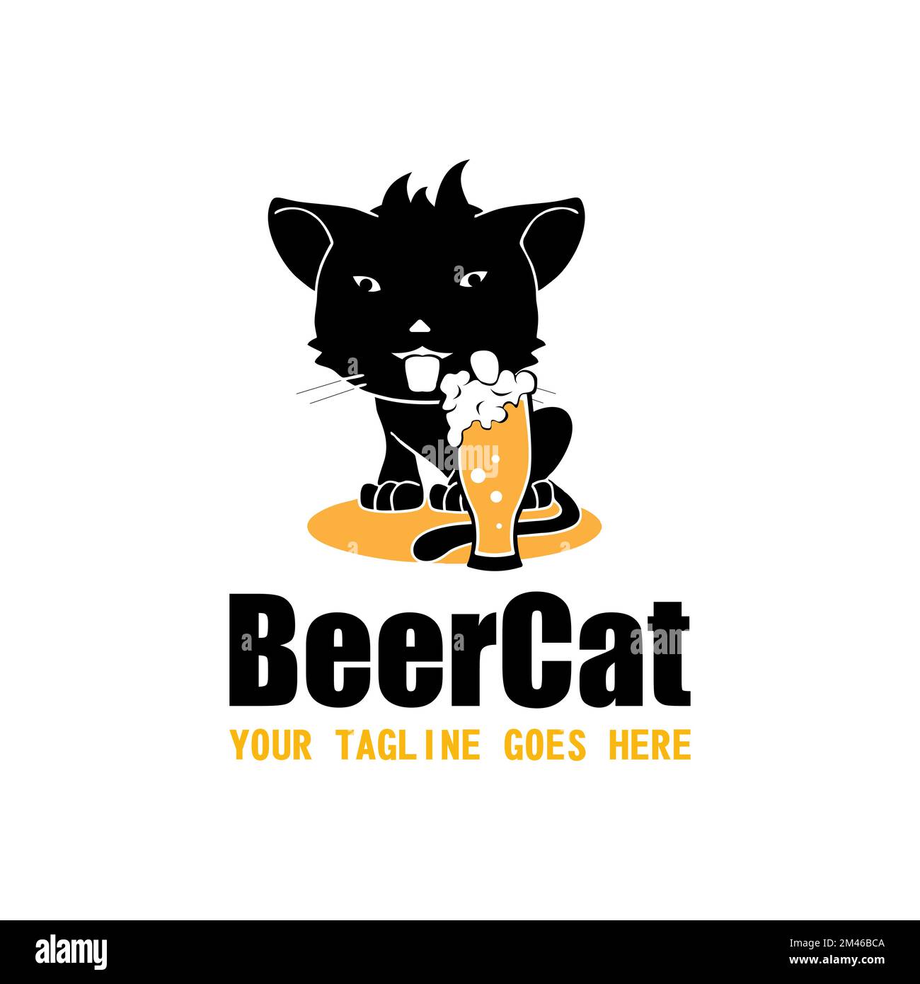 Canette de bière Banque d'images vectorielles - Alamy