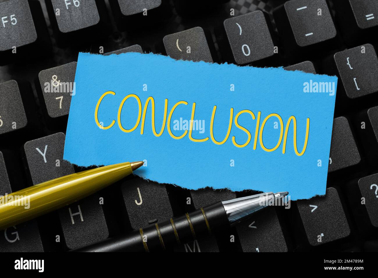 Conclusion de l'affichage conceptuel. Aperçu de l'entreprise analyse ...