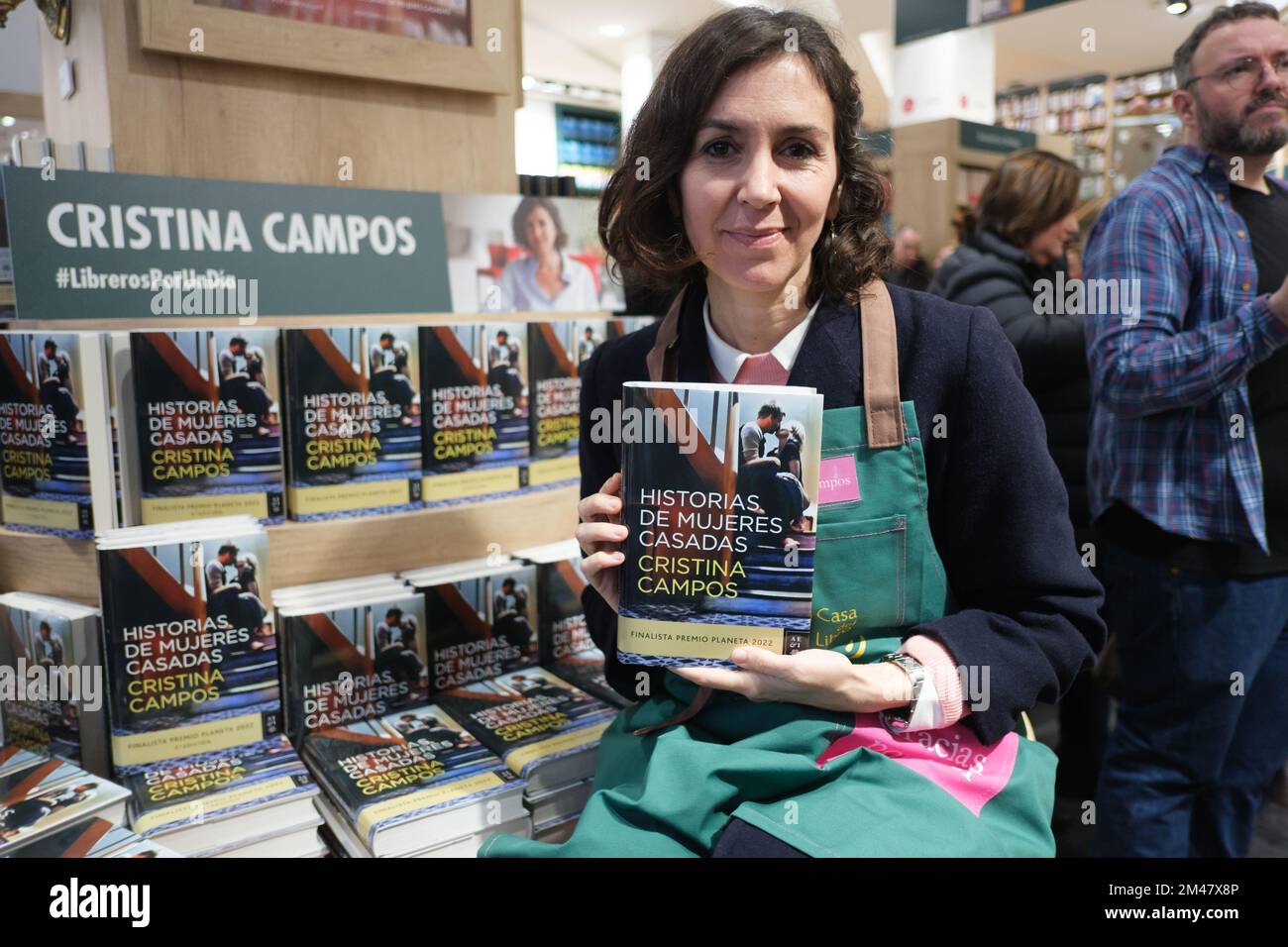 Cristina Campos lors de la campagne 'Acción de Navidad Por la lectura ...