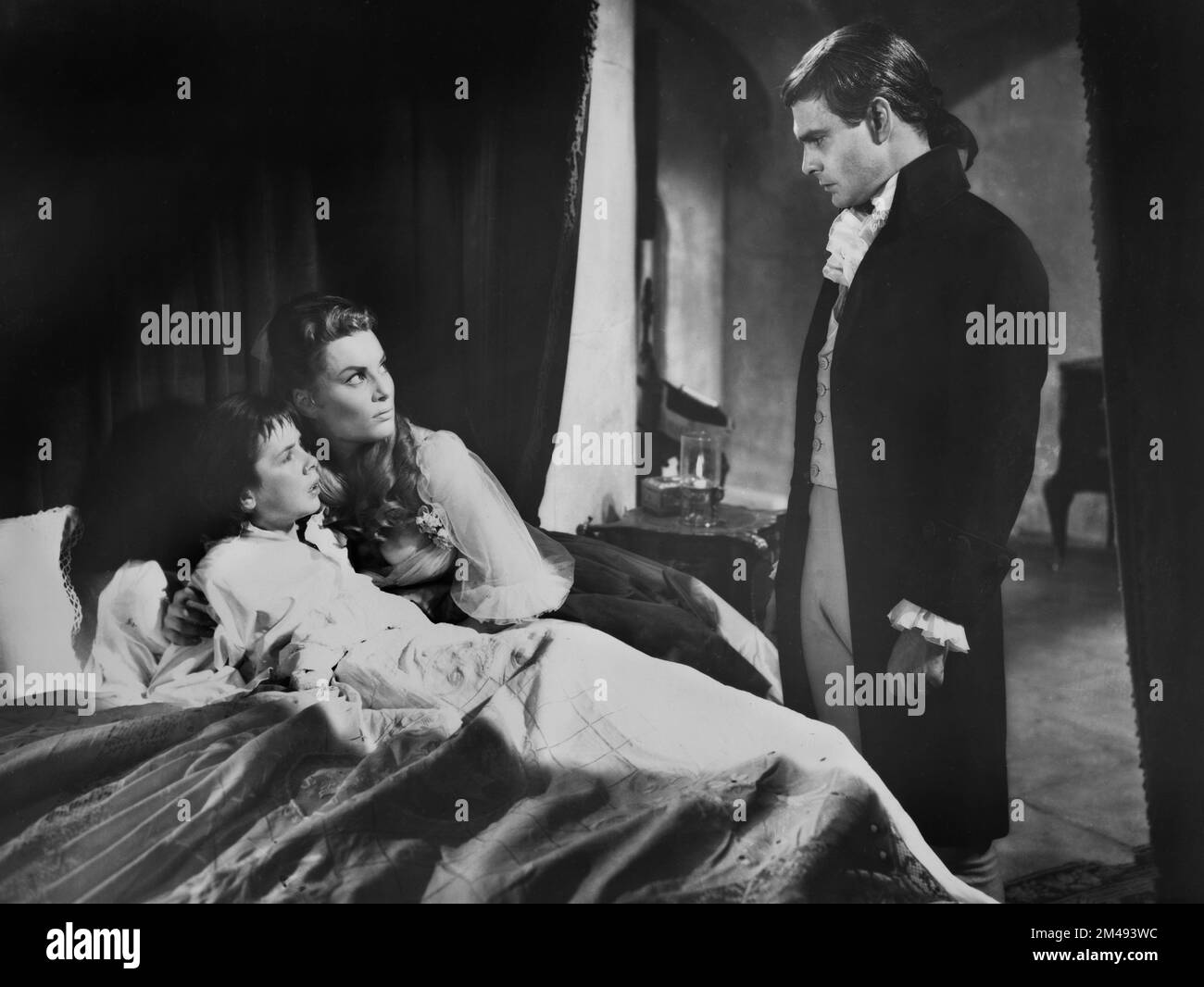 Richard O'Sullivan, Belinda Lee, Louis Jourdan, sur le tournage du film ...