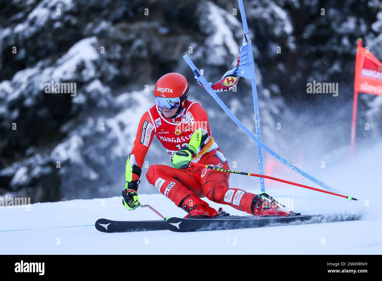Gran Risa Slope, la Villa - Alta Badia, Italie, 18 décembre 2022, Filip ZUBCIC (CRO) pendant la ...