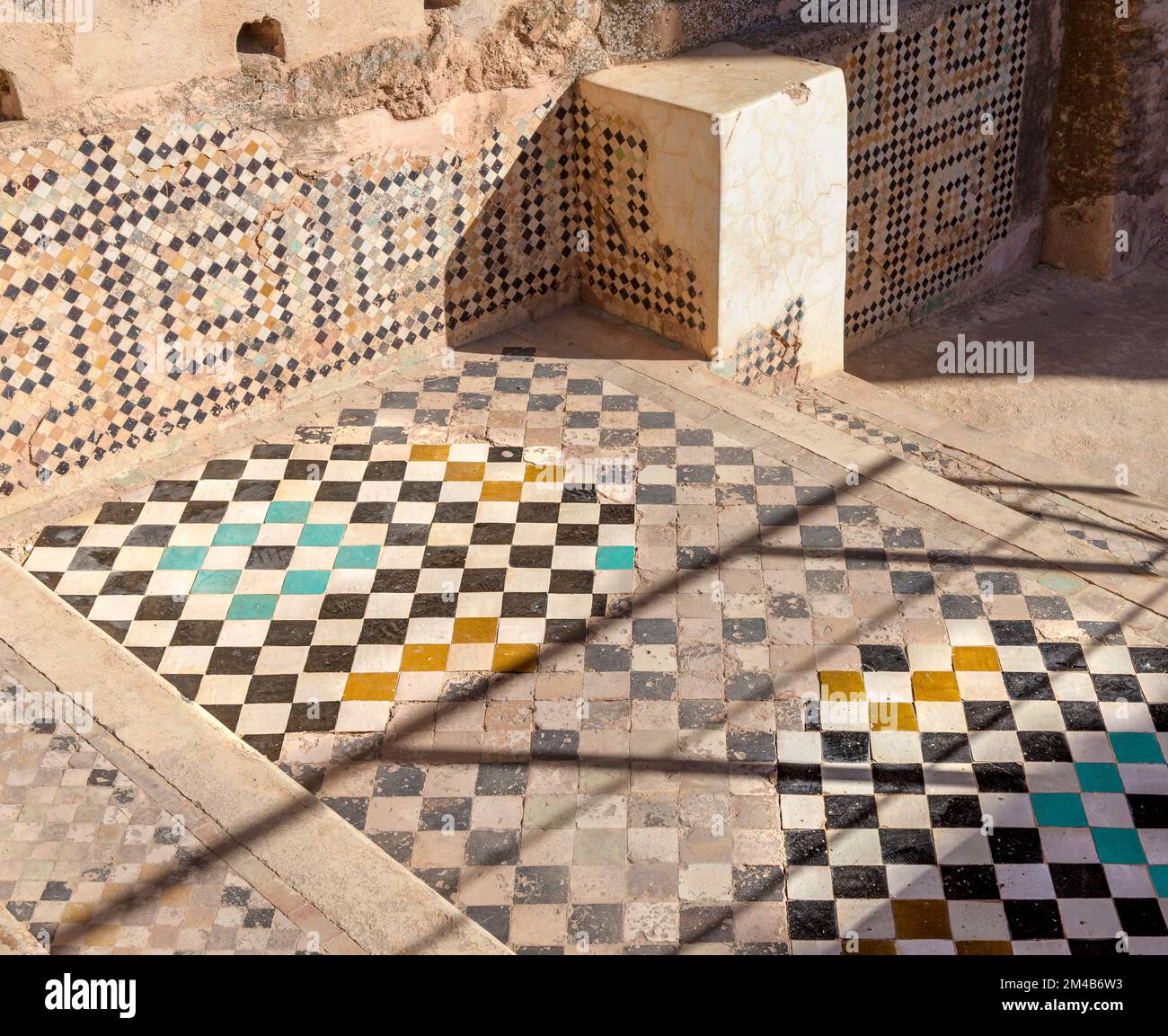 Palais Badi, Marrakech, Maroc. Construit pour le sultan Ahmad al ...