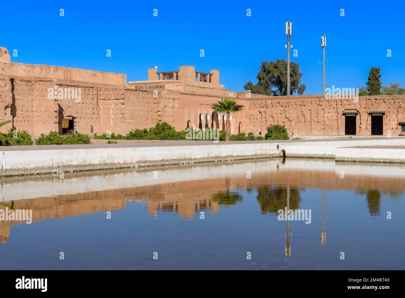 Palais Badi, Marrakech, Maroc. Construit pour le sultan Ahmad al ...