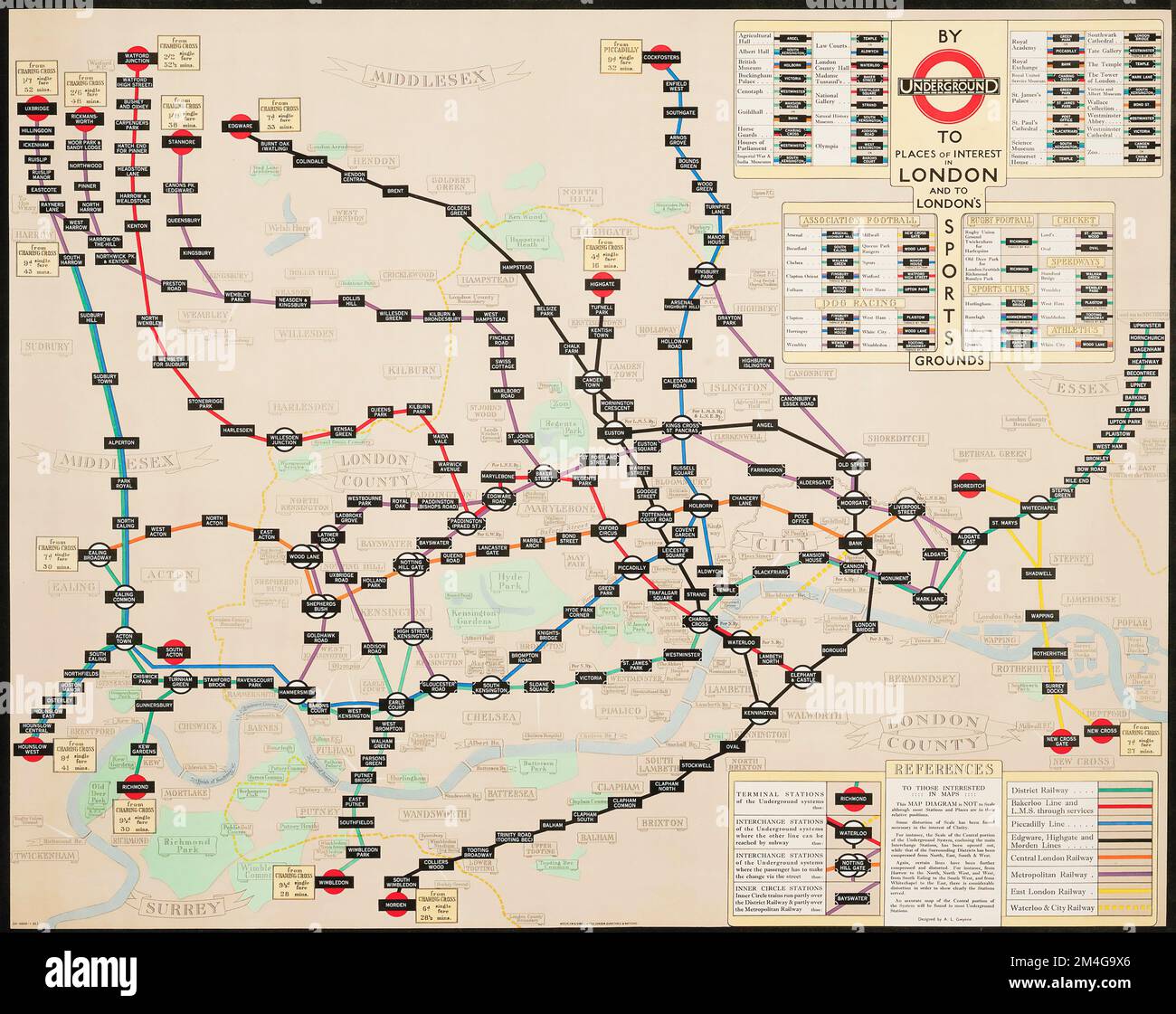 Old map london surrey Banque de photographies et d’images à haute ...