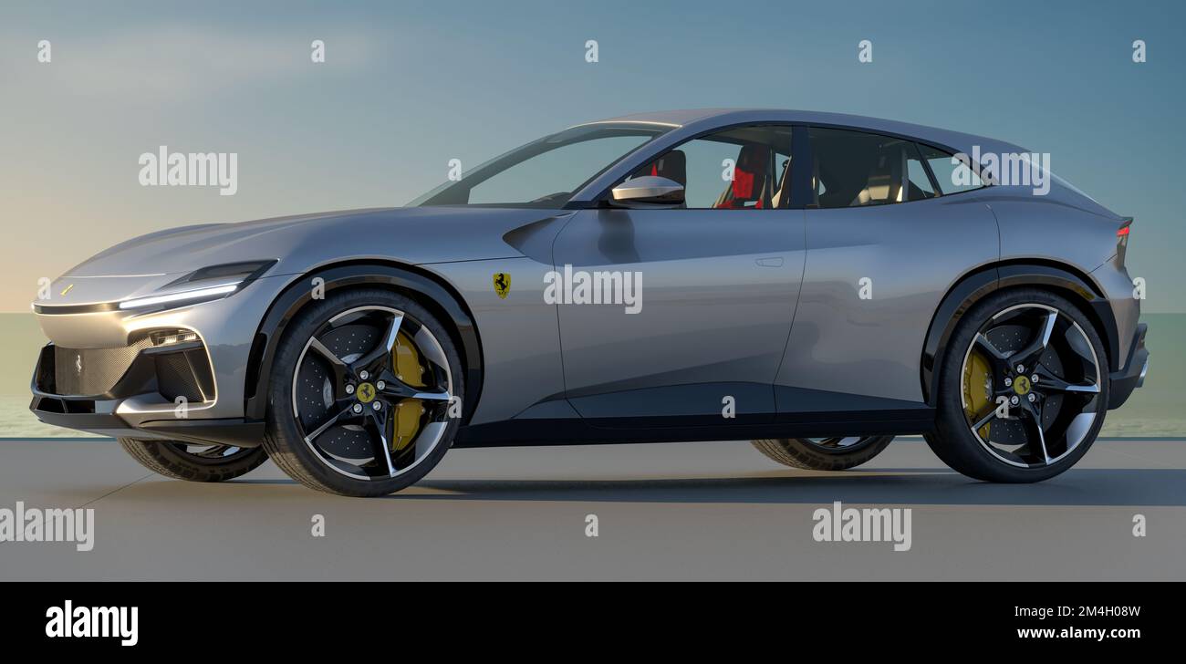 Ferrari Purosangue: V12, 725 ch - Voici le SUV le plus puissant au monde Photo Stock - Alamy