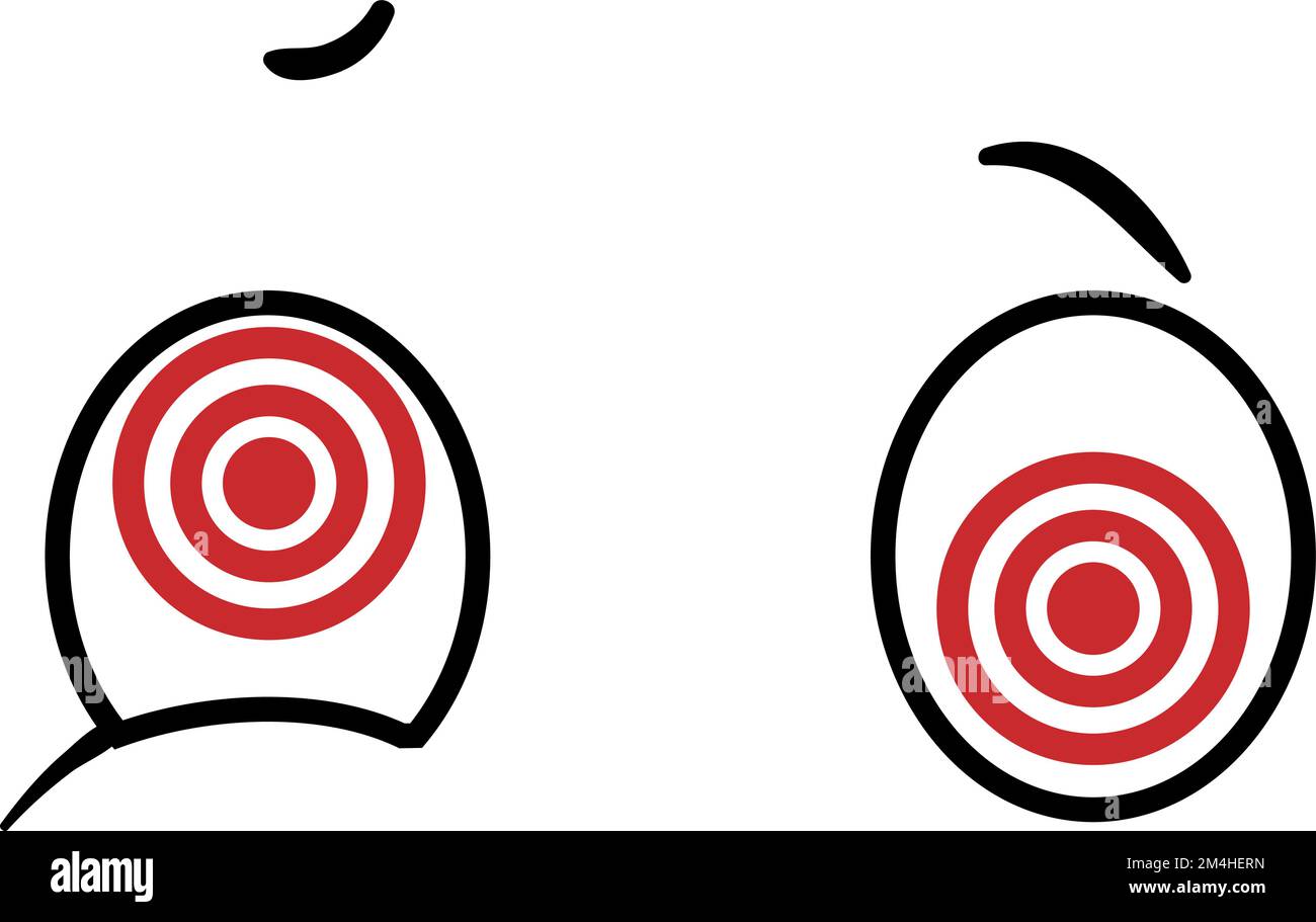 Crazy cartoon eyes Banque de photographies et d’images à haute ...