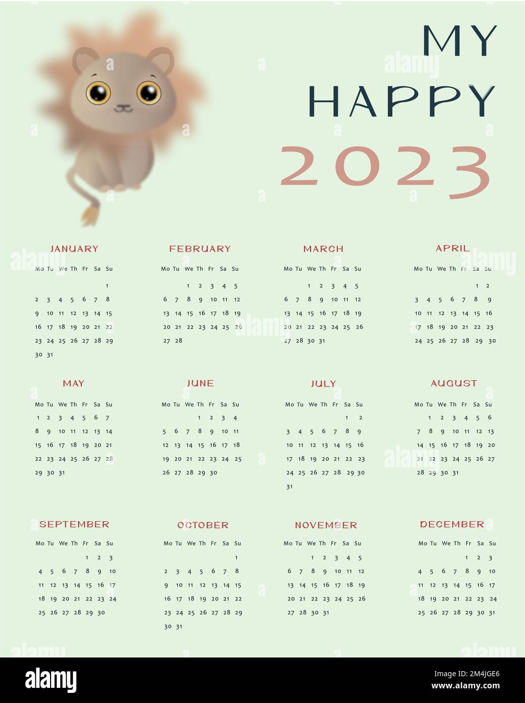 Planificateur de calendrier 2023 Banque de photographies et d’images à haute résolution - Alamy