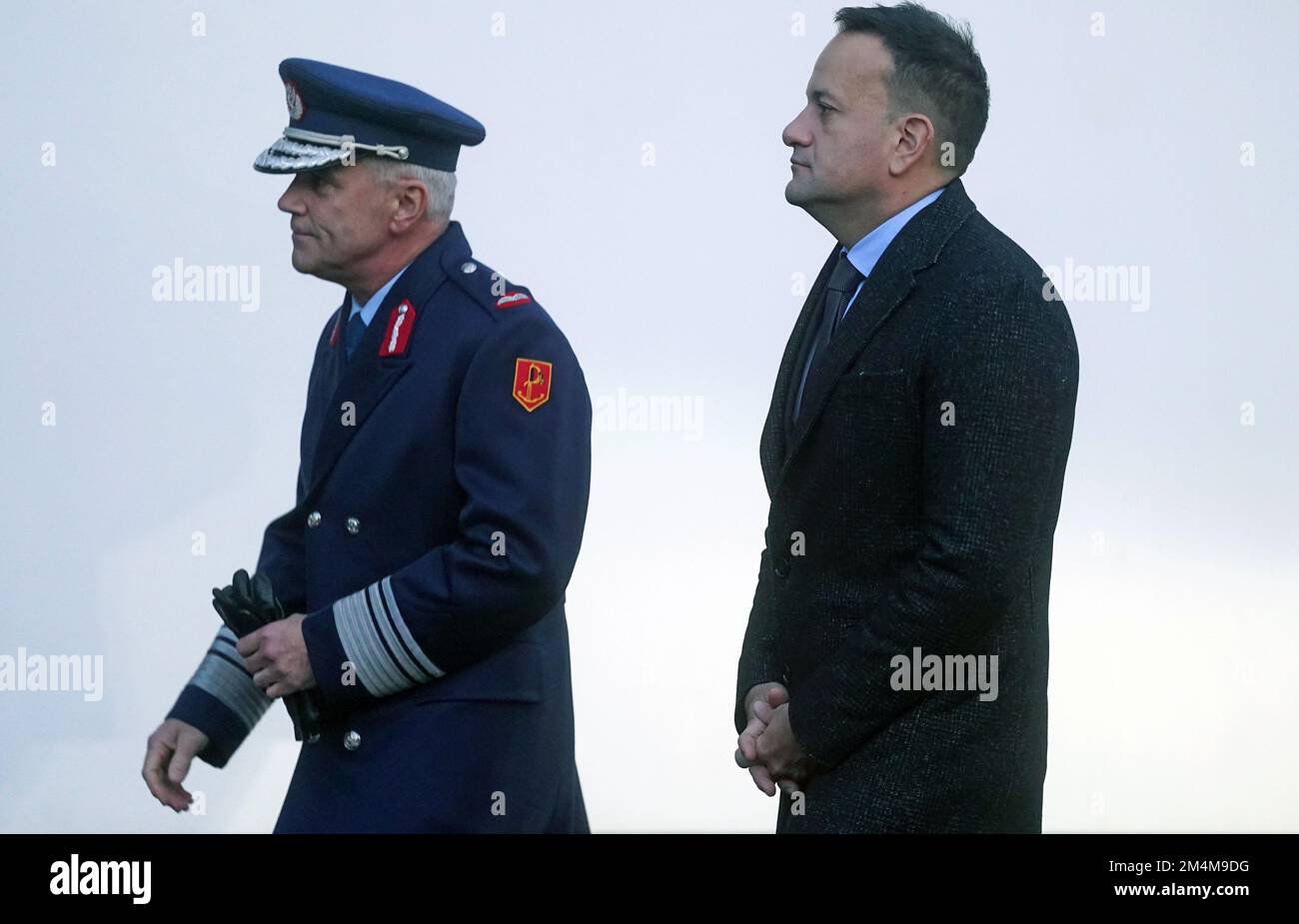 Le Lieutenant général Sean Clancy (à gauche) avec Taoiseach Leo ...