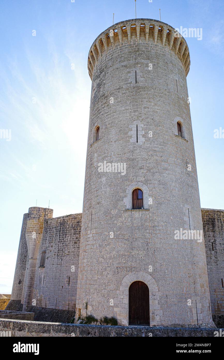 Palma, Espagne - 8 novembre 2022 : Torre de Homenaje au Castel de ...
